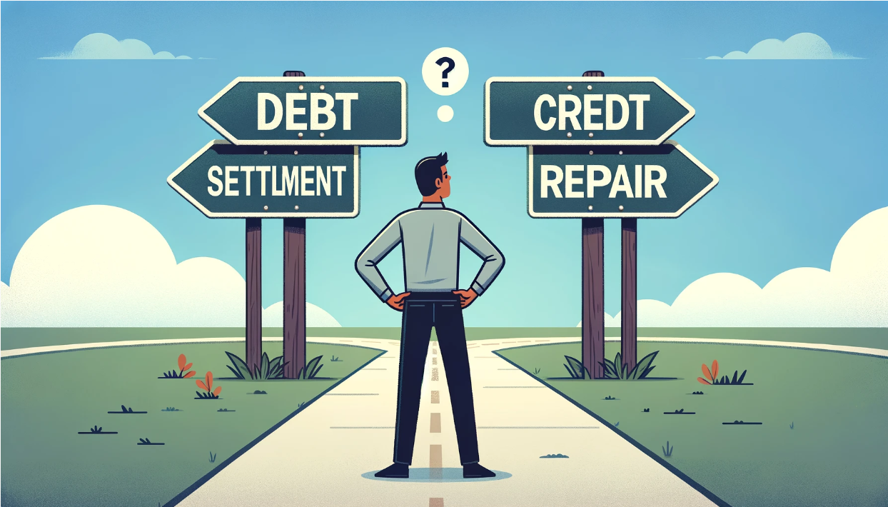 Debt Settlement vs. Credit Repair: Right Solution for Clients